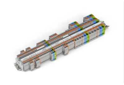 WAGO Rail-Mount Terminal Blocks with Levers, Push-Buttons Or Operating ...